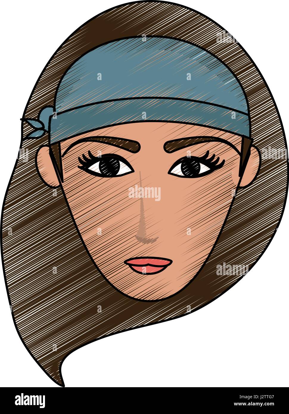 Color silhouette cartoon front face hi-res stock photography and images ...