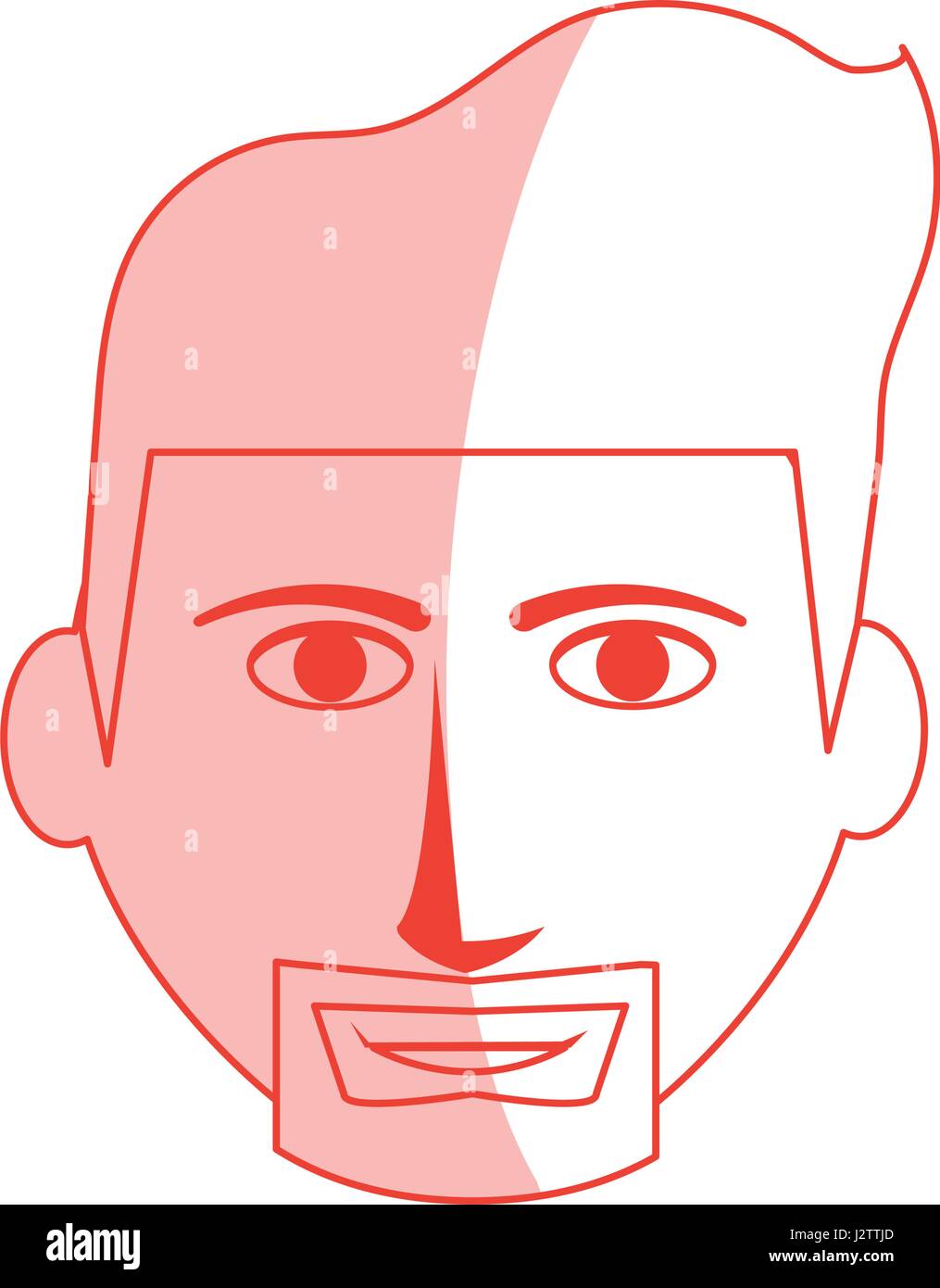 Red hair beard male Stock Vector Images - Alamy