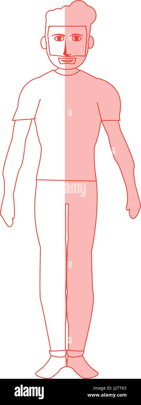 Silhouette cartoon full body man hi-res stock photography and images ...