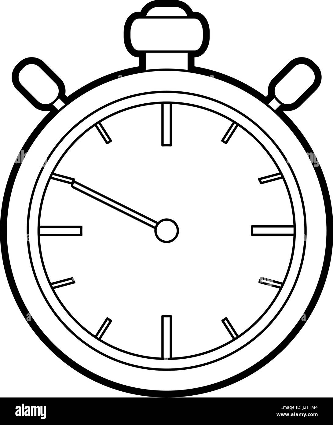 black silhouette stopwatch graphic icon Stock Vector Image & Art - Alamy