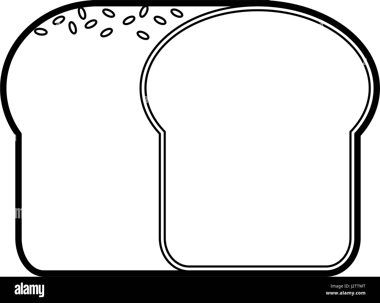 Vector cartoon illustration sliced Black and White Stock Photos ...