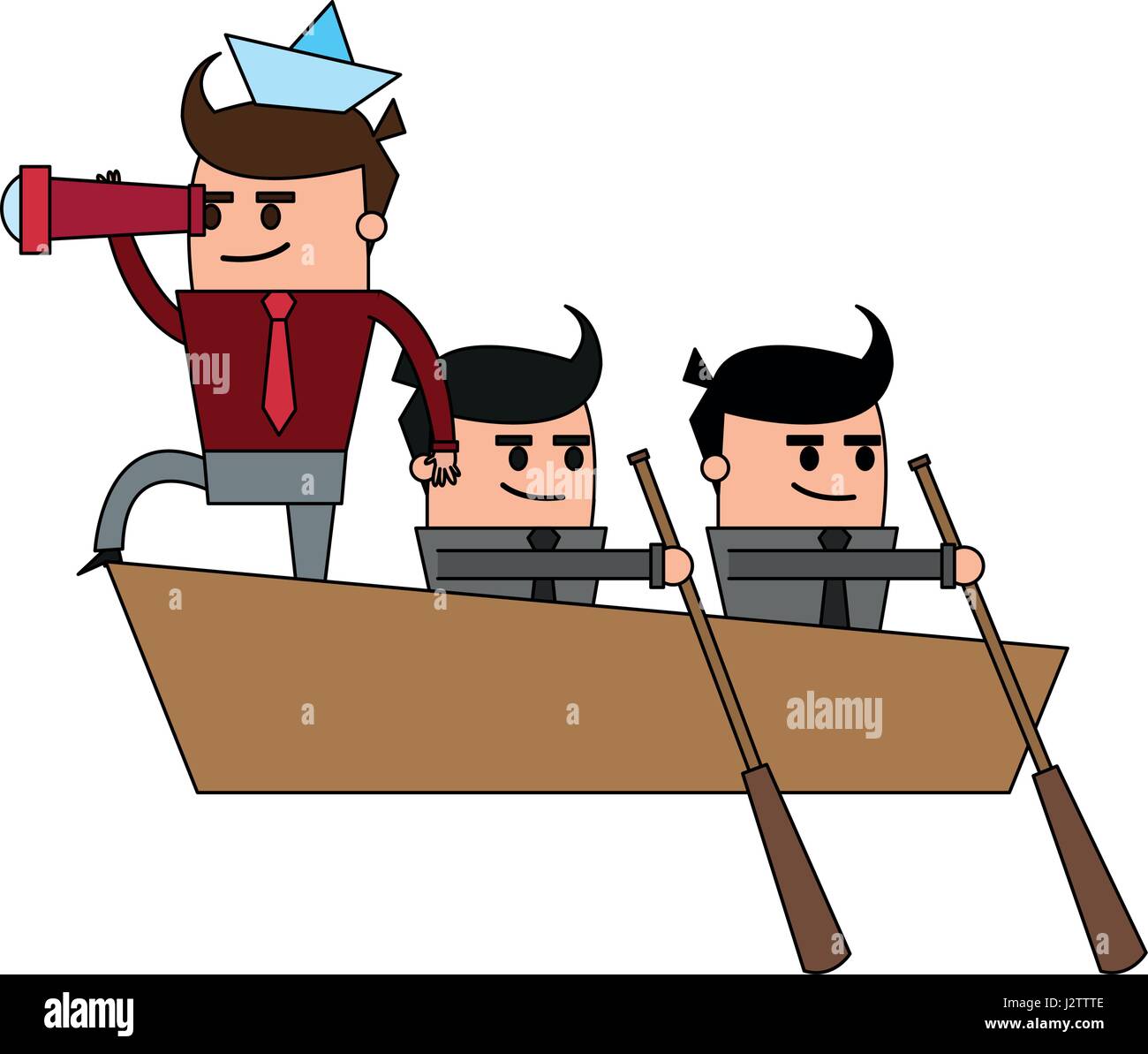 Young boat captain Stock Vector Images - Alamy