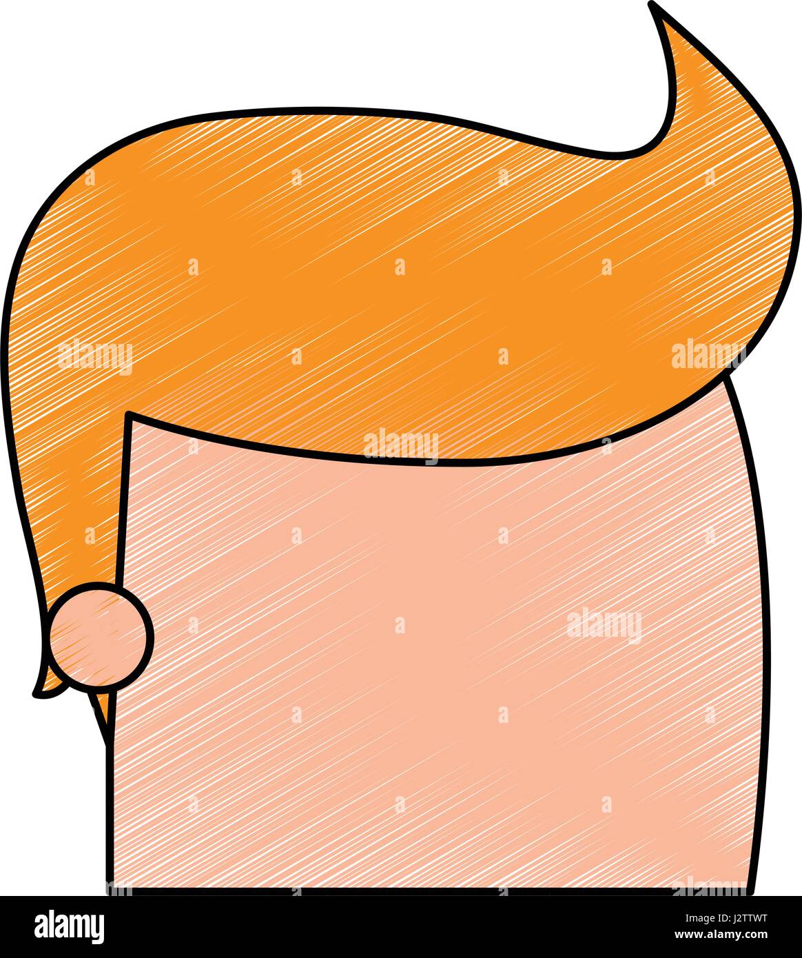 color pencil cartoon faceless side view man with hairstyle Stock Vector ...