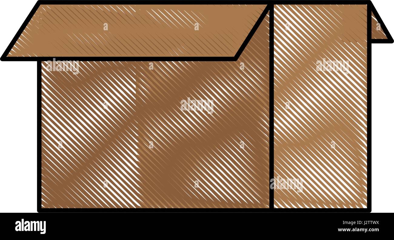 color blurred stripe image box of cardboard opened Stock Vector Image ...