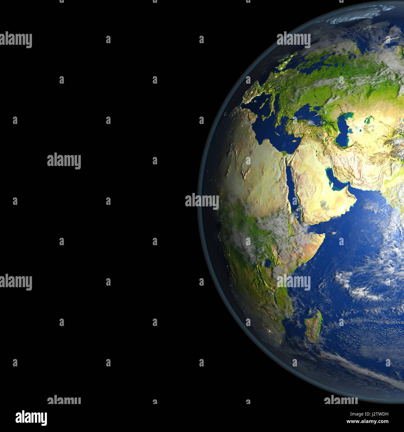 Detailed illustration middle east map hi-res stock photography and ...