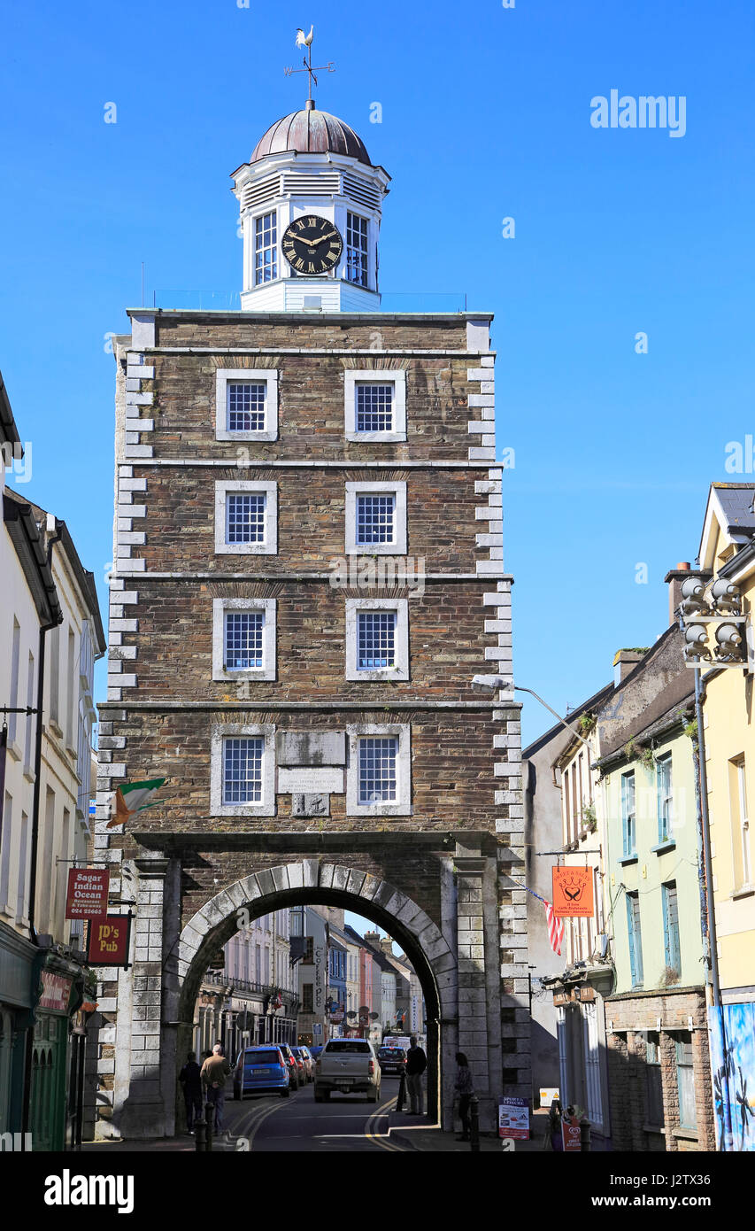 Historic Clock Gate Tower, Youghal, County Cork, Ireland, Irish ...
