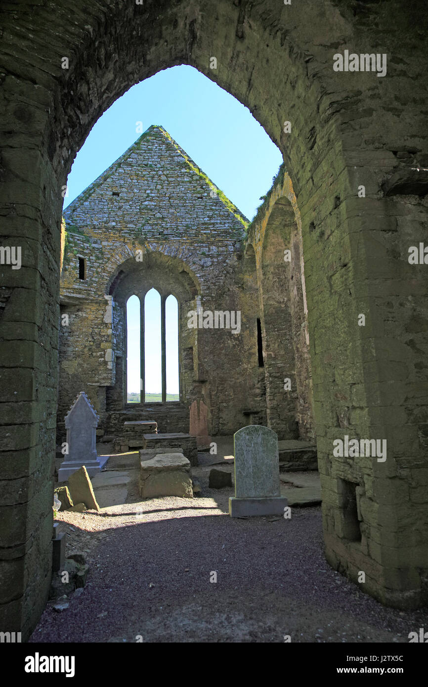 Historic ruins of Timoleague Friary, County Cork, Ireland, Irish ...