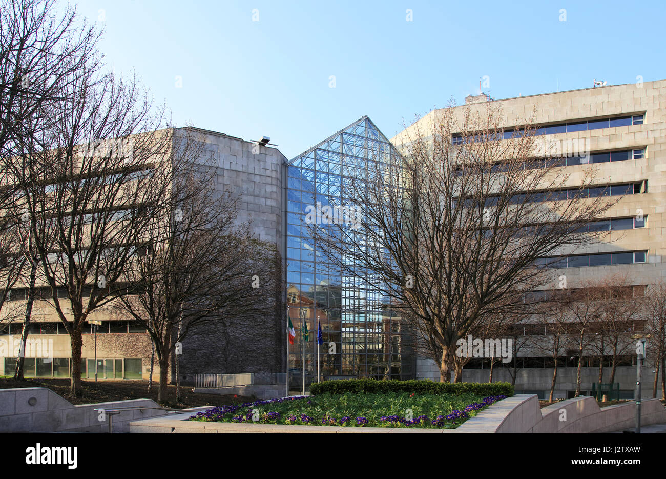 Modern architecture of Dublin City Council Civic Offices building ...