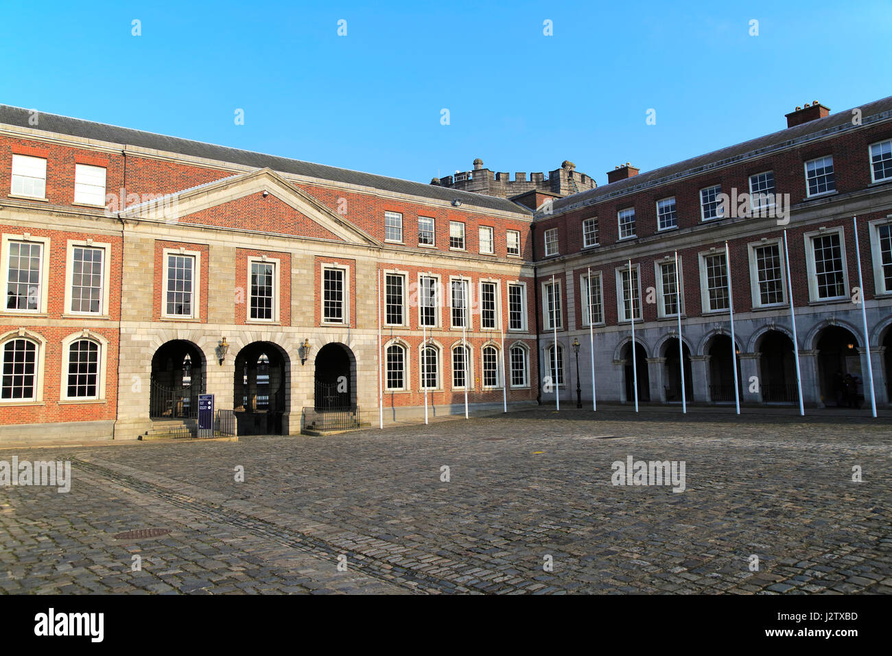 Courtyard buildings Dublin Castle, city of Dublin, Ireland, Irish ...