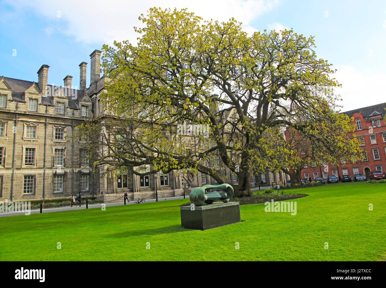 Graduates Memorial building, Trinity College university, city of Dublin ...