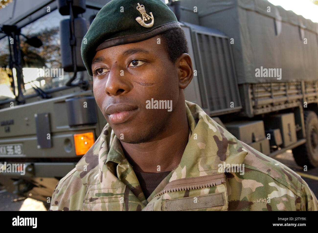 Rifleman Paul Apowida, former African 'Spirit Child' who was helped by ...