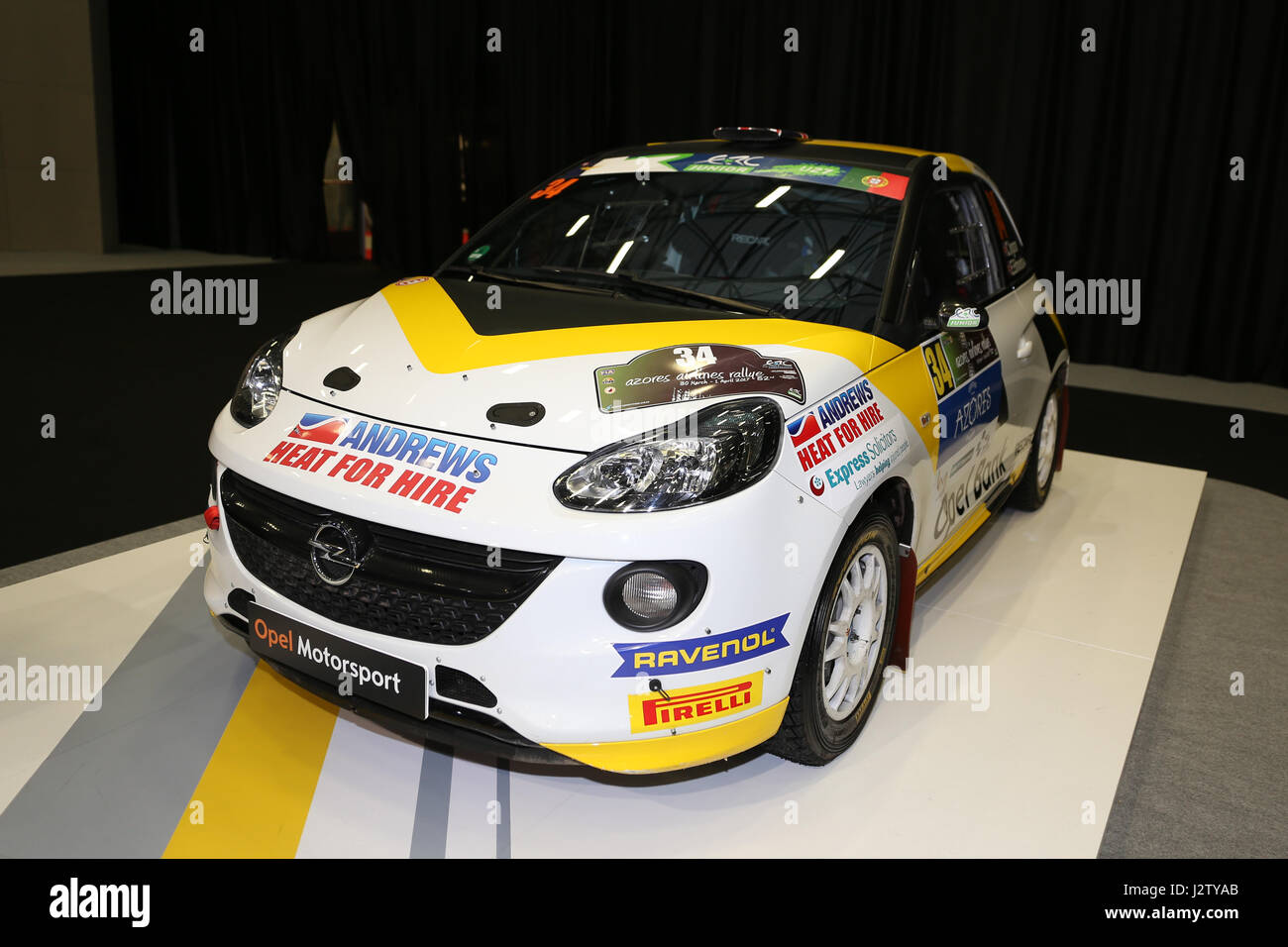 ISTANBUL, TURKEY - APRIL 22, 2017: Opel Adam R2 on display at Autoshow ...