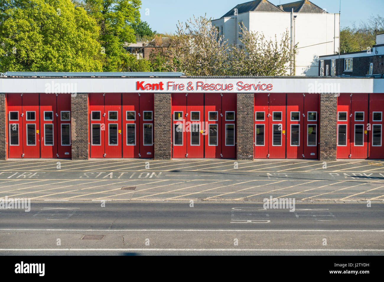 Kent Fire and Rescue Service Station Canterbury Stock Photo - Alamy