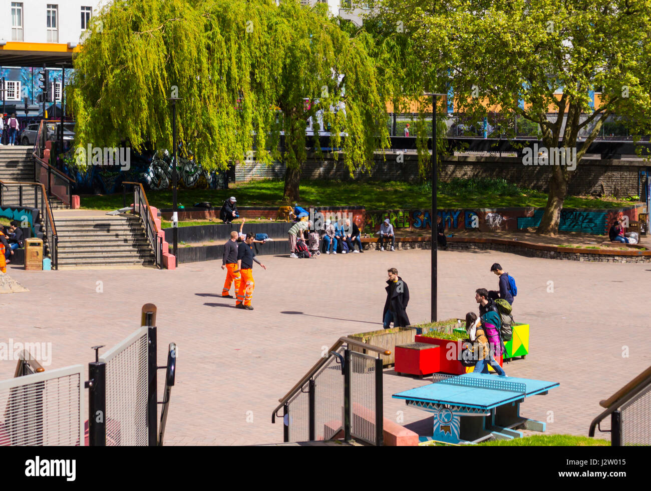 Around the city Center Bristol England UK the Bear Pit Stock Photo - Alamy
