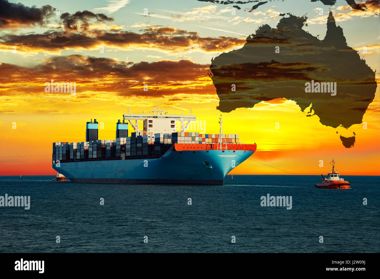 Shipping map hi-res stock photography and images - Alamy