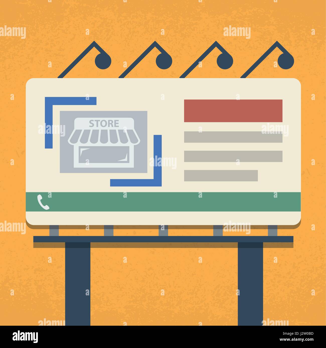 Billboard for advertisement. Flat design Stock Vector Image & Art - Alamy