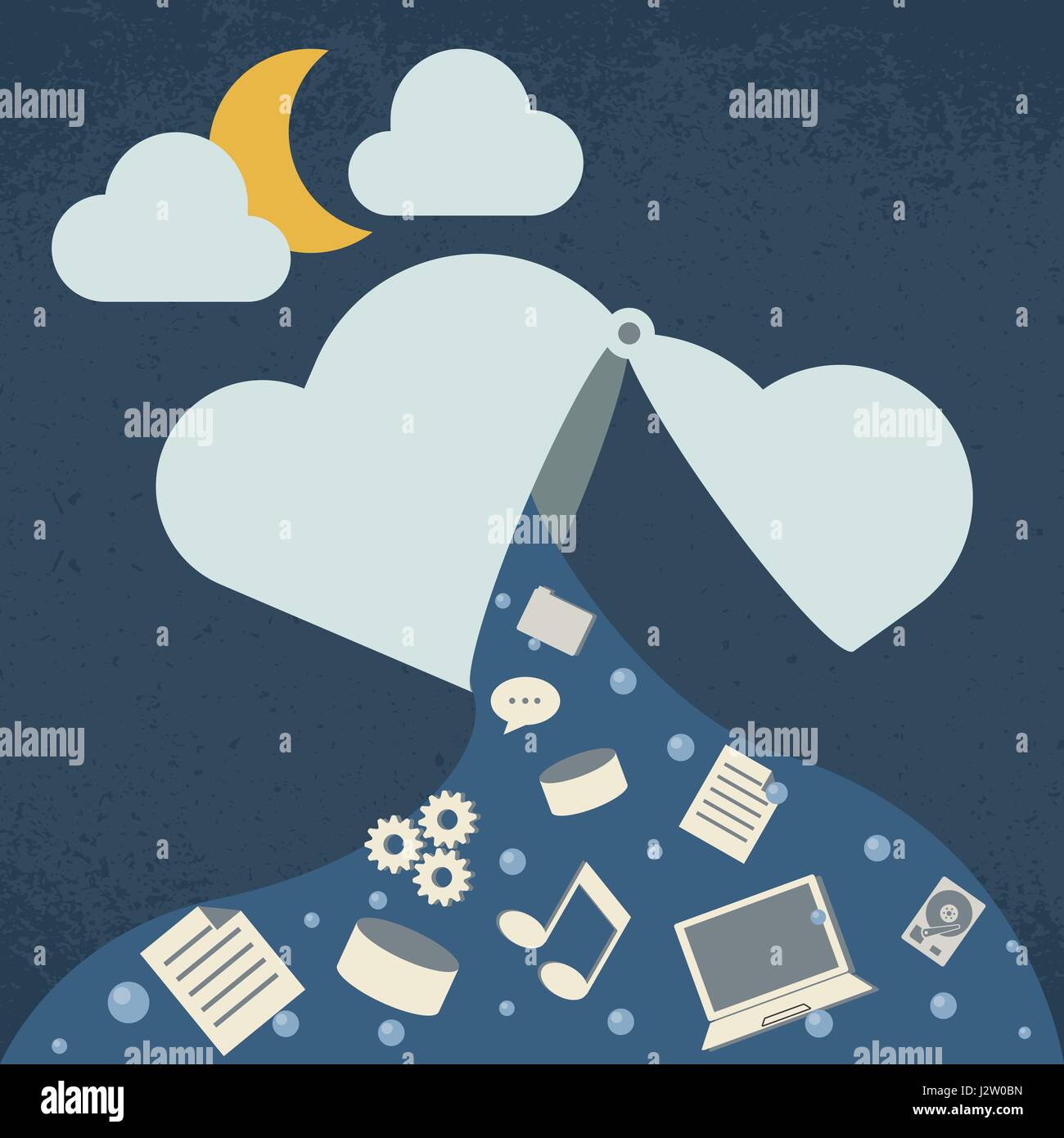 Data Leak, Cloud computing technology Stock Vector Image & Art - Alamy