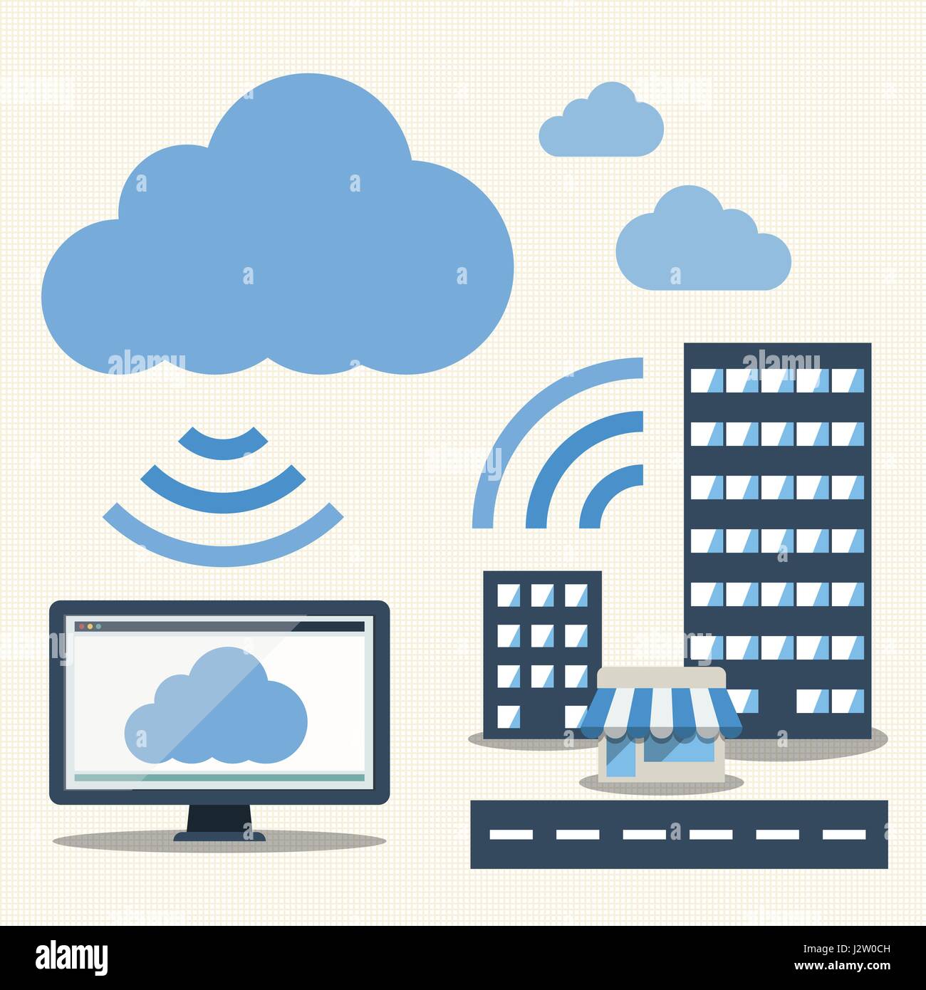 Big Data, Cloud computing concept Stock Vector Image & Art - Alamy