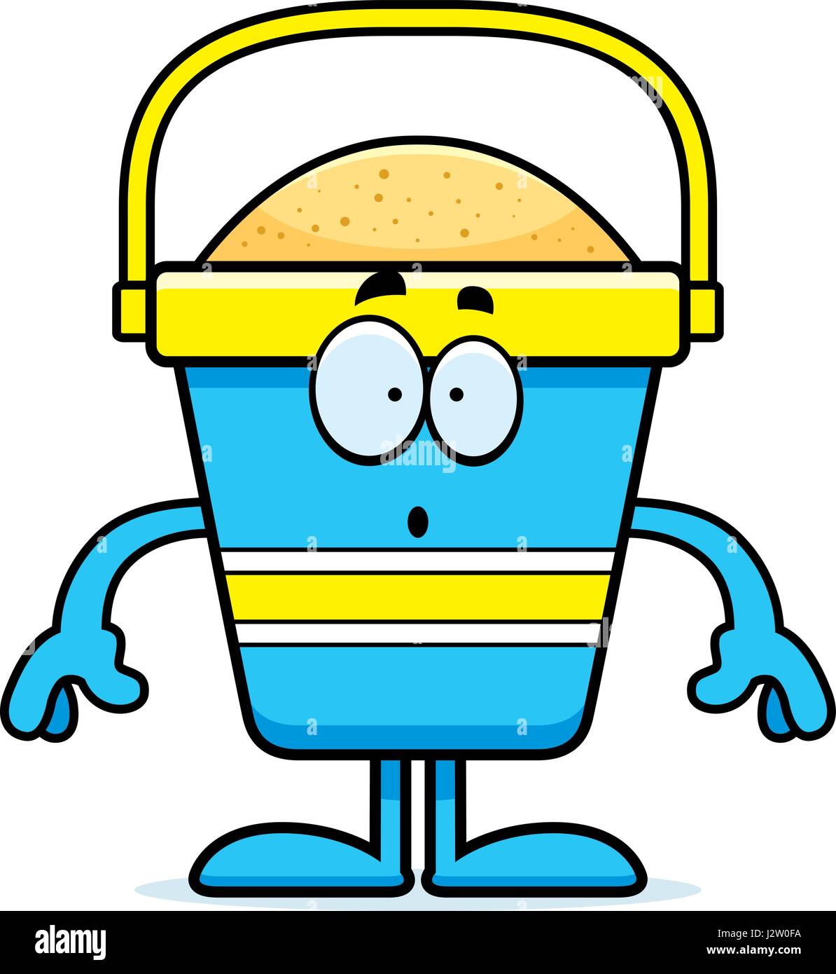 Looking into a bucket Stock Vector Images - Alamy