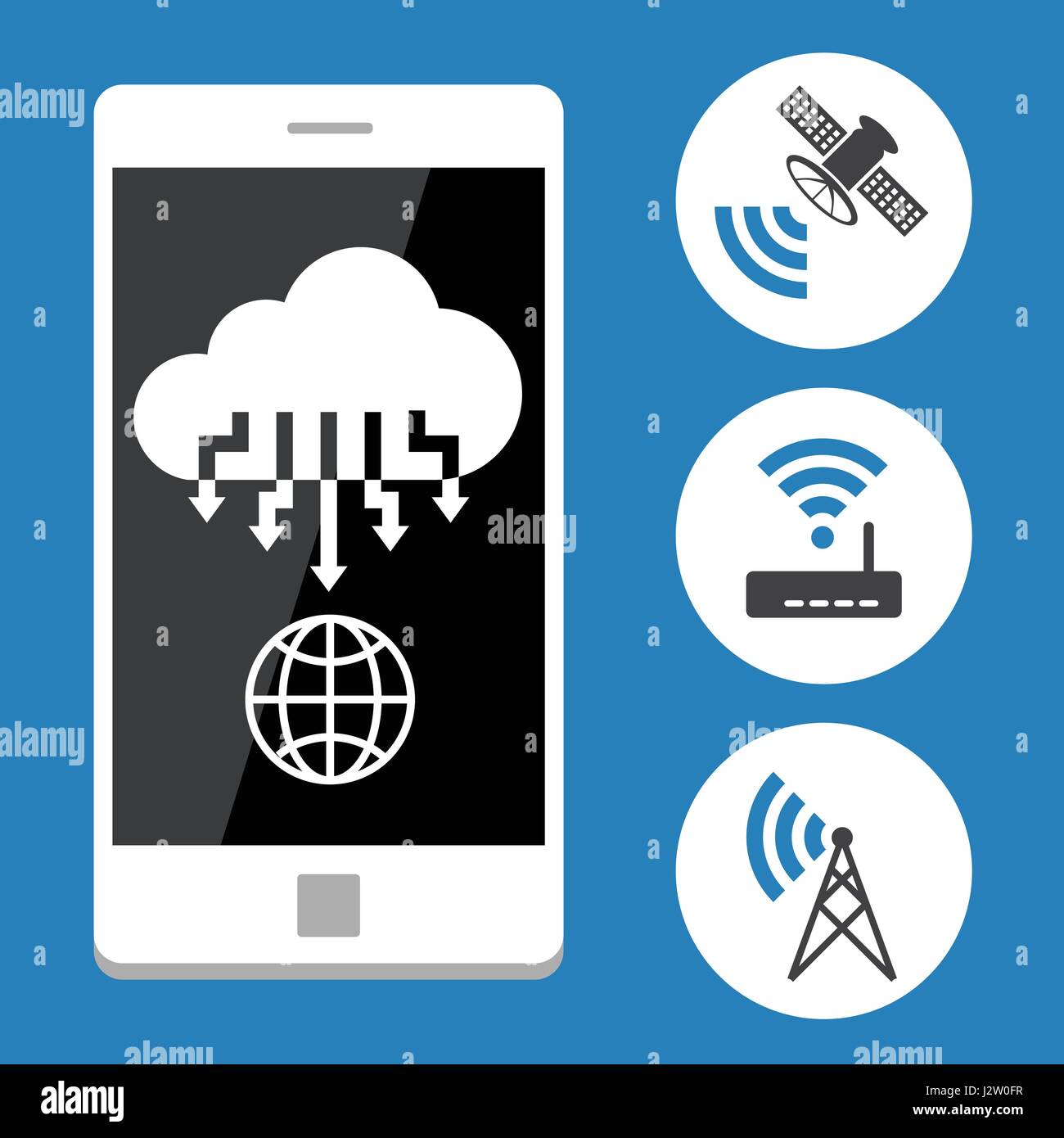 Big Data Cloud Computing Concept Stock Vector Image And Art Alamy