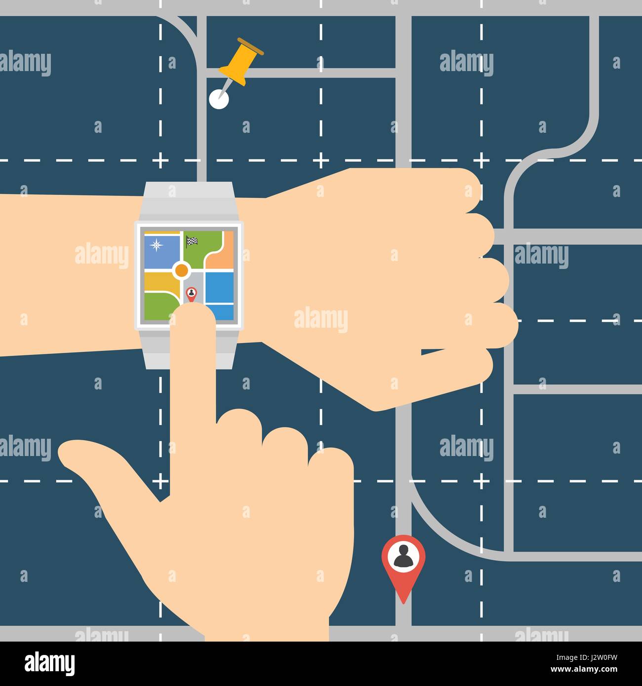 Navigator watch Stock Vector Images - Alamy