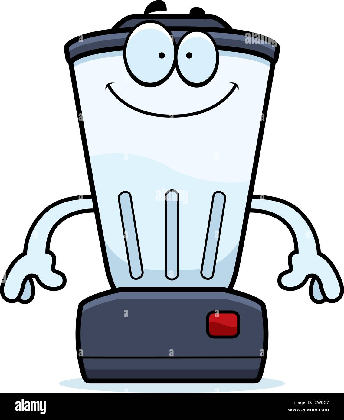 A cartoon illustration of a blender looking happy Stock Vector Image ...