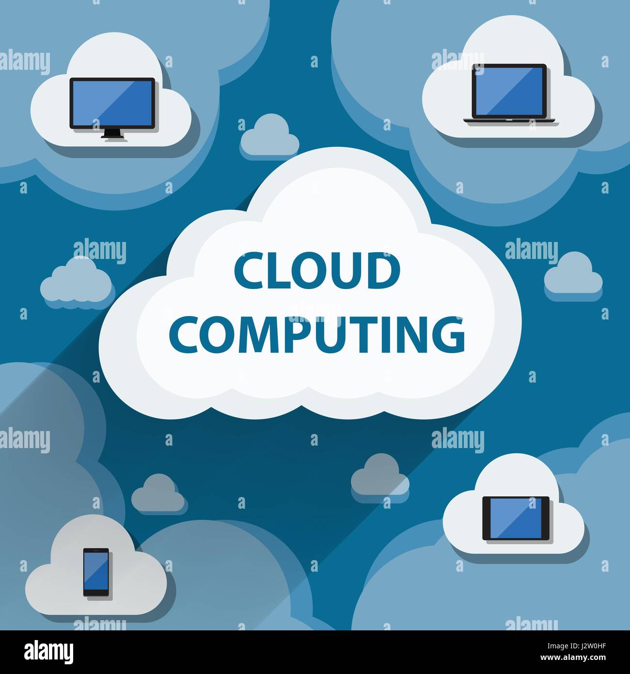 Big Data, Cloud computing concept Stock Vector Image & Art - Alamy