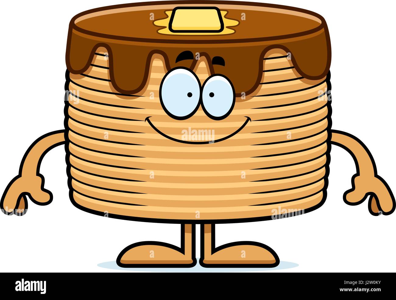 Stack Of Pancakes Cartoon
