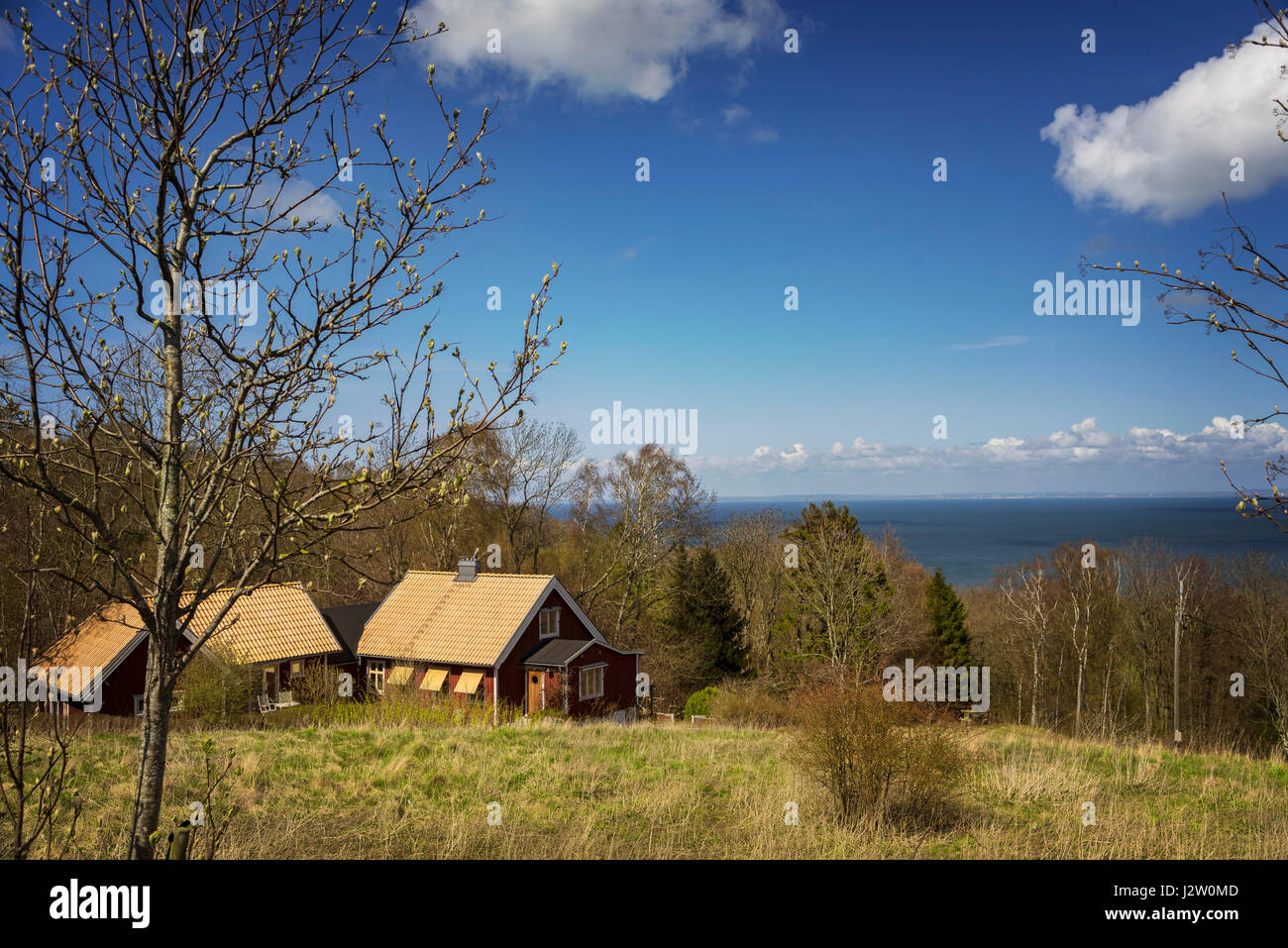 Image of rural seaside home in a traditional Swedish style Stock Photo ...