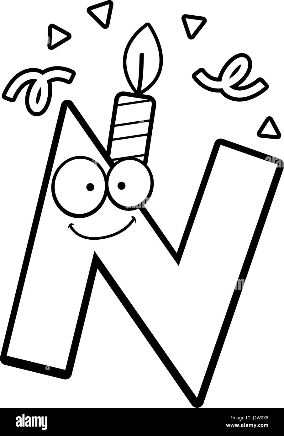 Animated Alphabet N