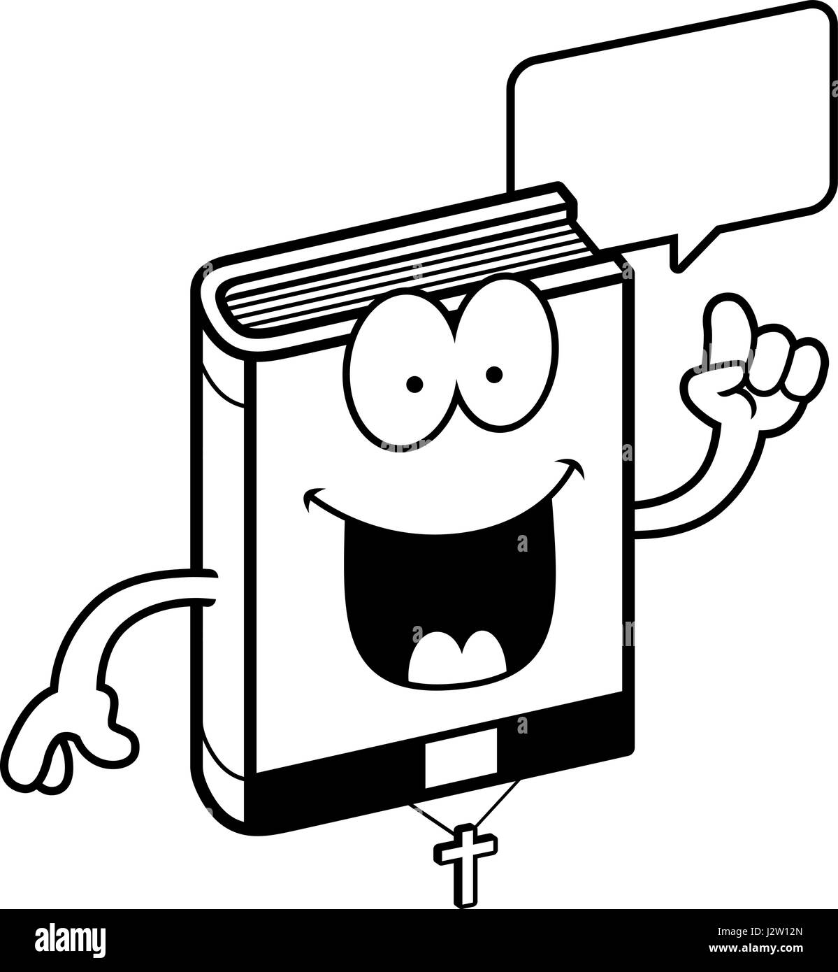 A cartoon illustration of a bible talking Stock Vector Image & Art - Alamy