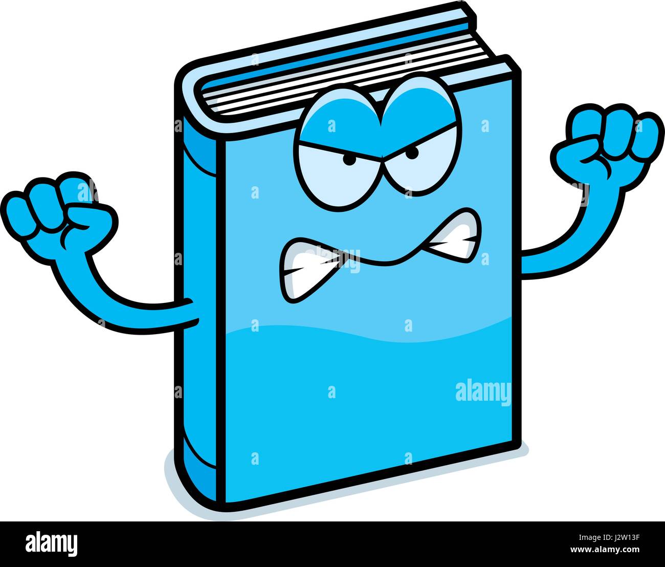 A cartoon illustration of a book looking angry Stock Vector Image & Art ...