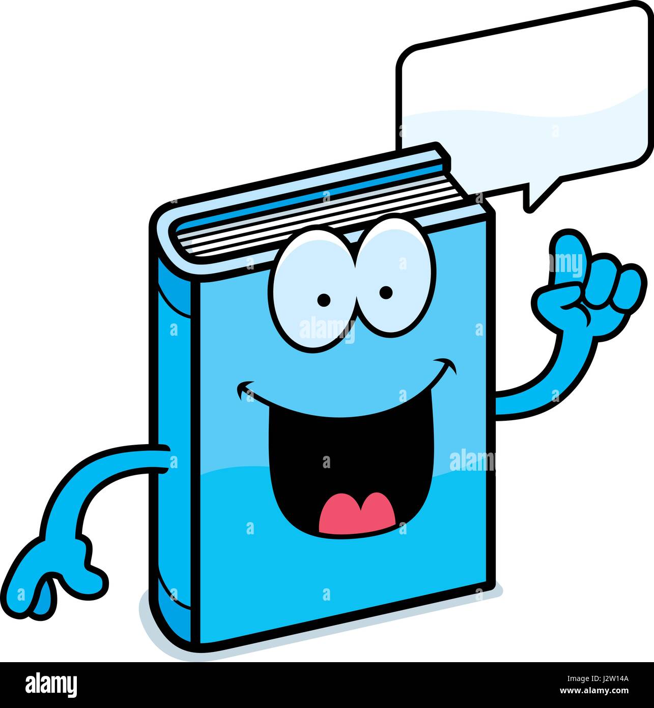 A cartoon illustration of a book talking Stock Vector Image & Art - Alamy