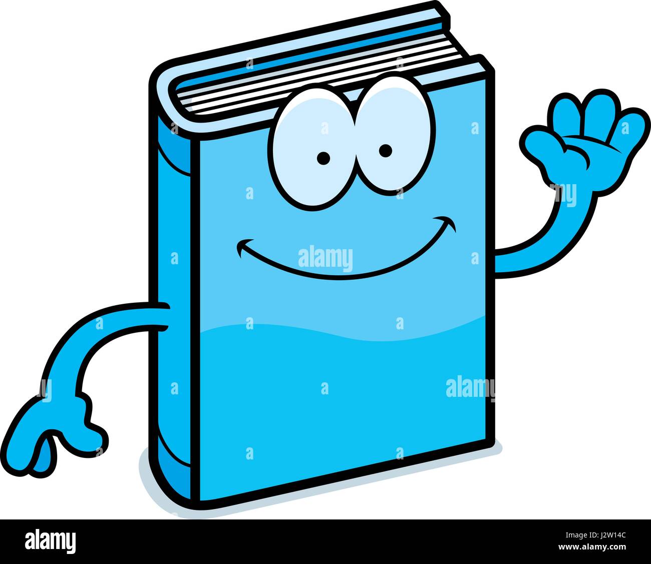 A cartoon illustration of a book waving Stock Vector Image & Art - Alamy