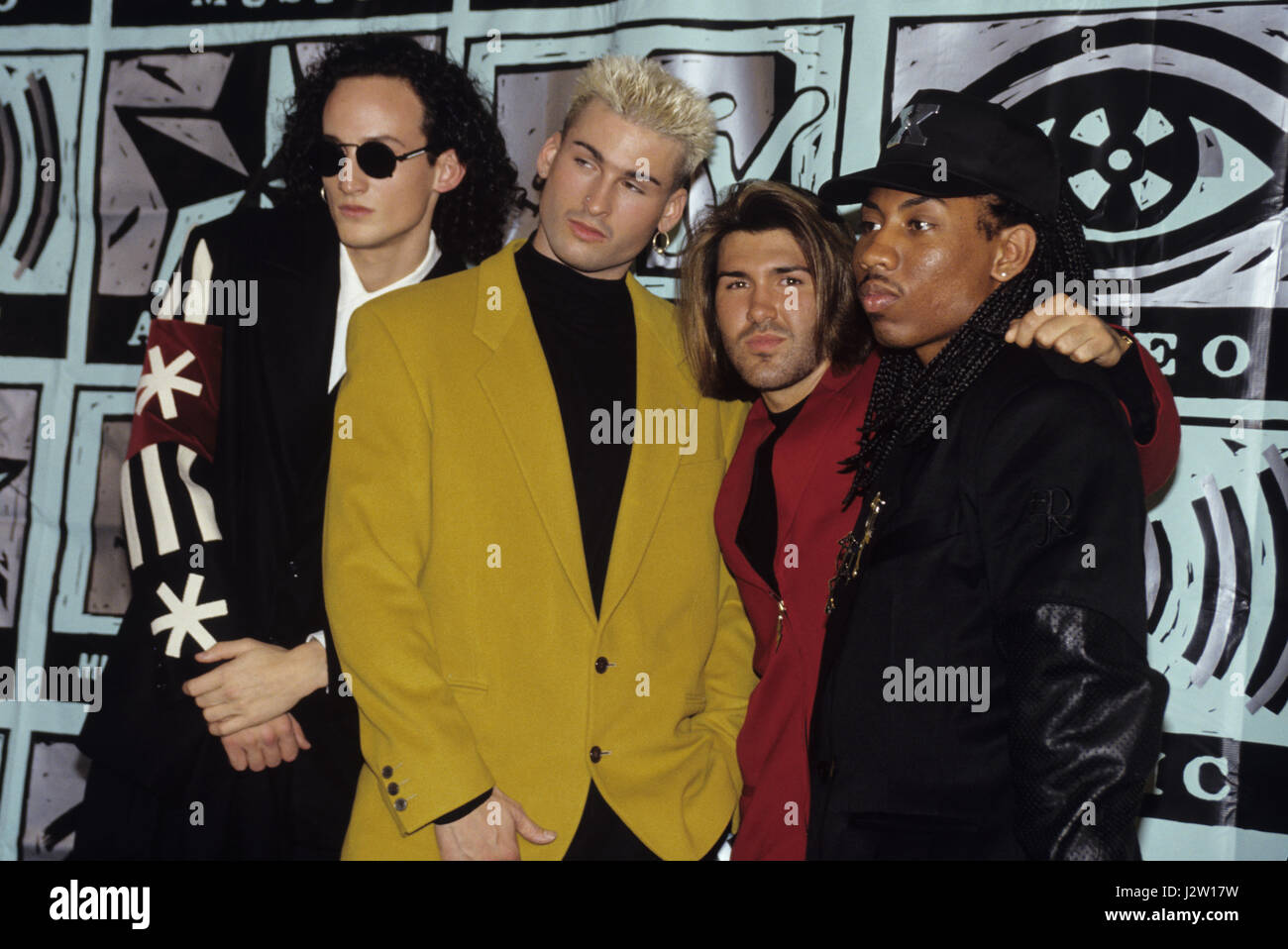 Color Me Badd at the 1991 MTV Video Music Awards in New York City in ...