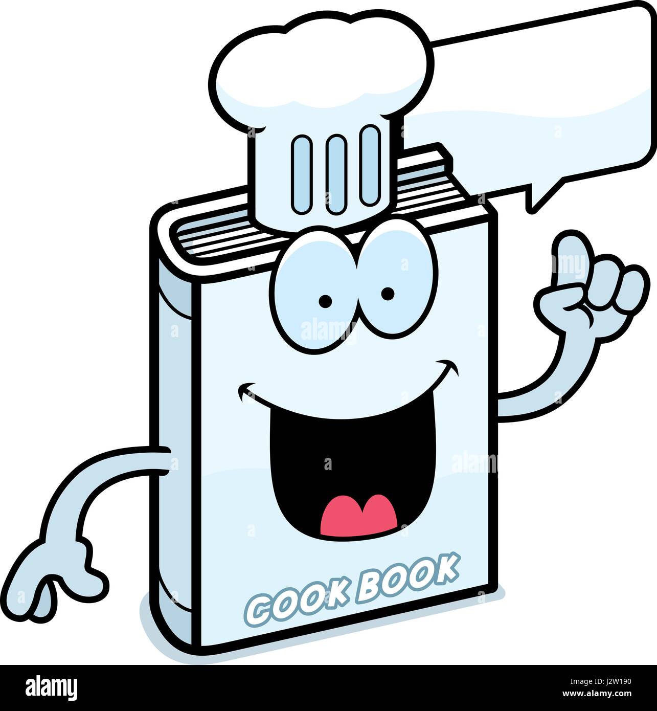 A cartoon illustration of a cookbook talking Stock Vector Image & Art ...