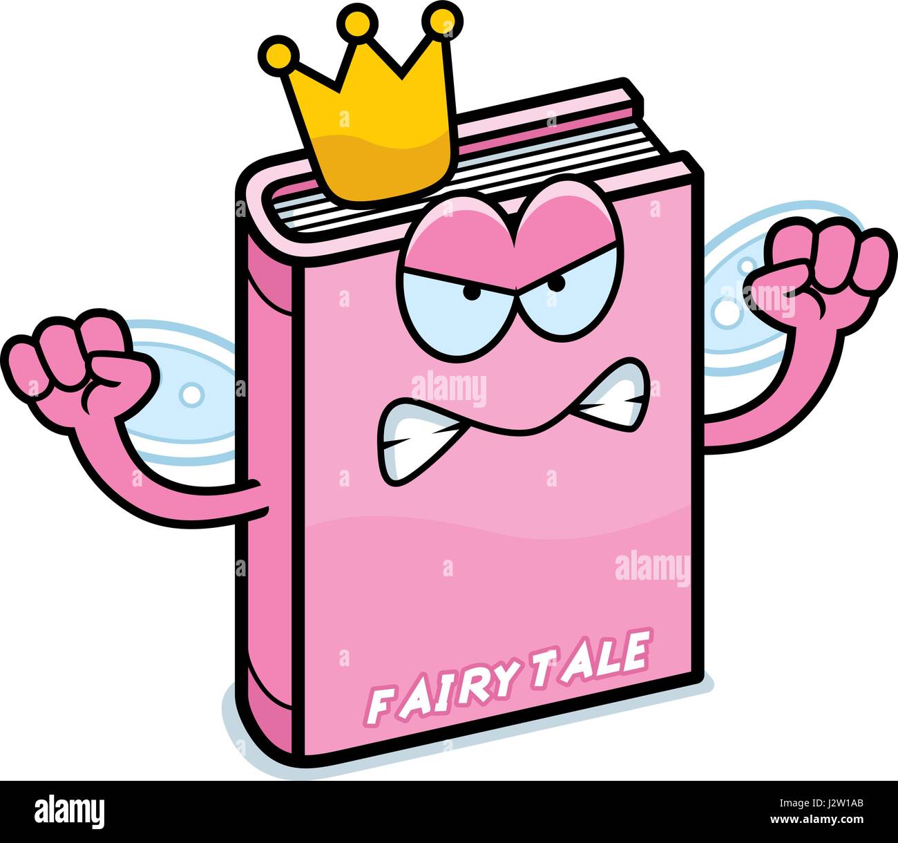 A cartoon illustration of a fairy tale looking angry Stock Vector Image ...