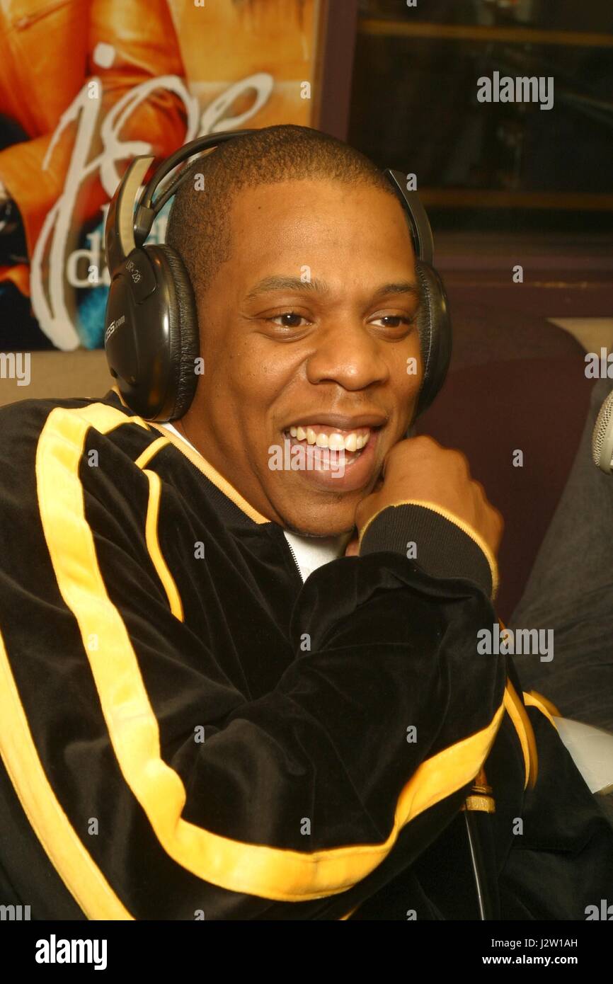 Jay-Z during a radio interview for Power 99 FM in Philadelphia, PA ...
