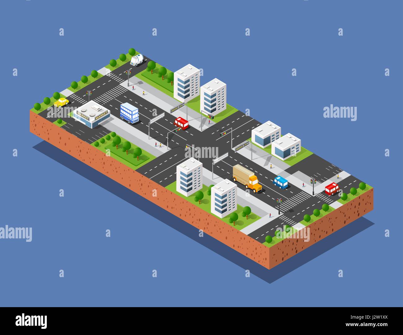 Set car house transport Stock Vector Images - Alamy