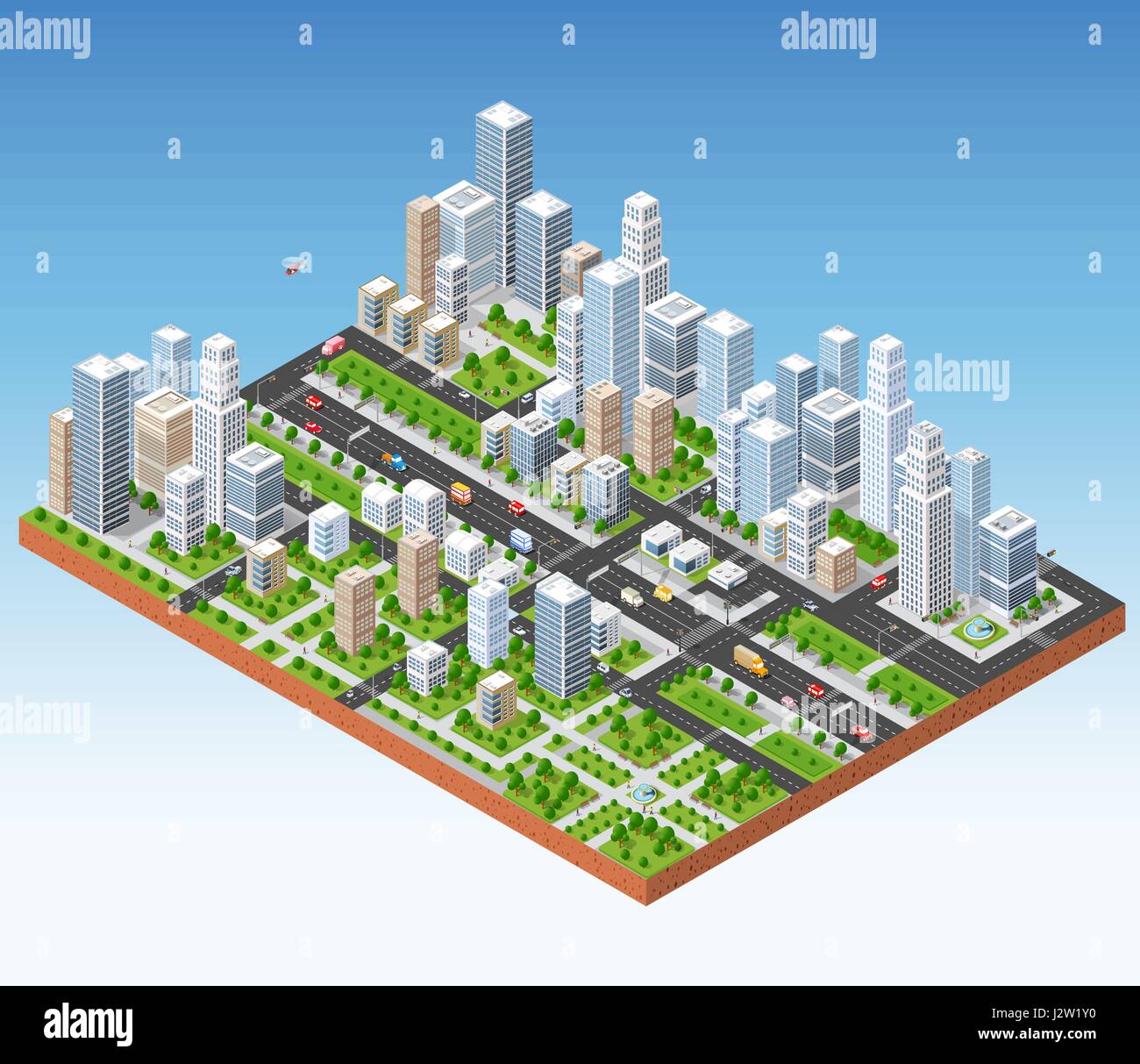 Megapolis 3d isometric Stock Vector Image & Art - Alamy
