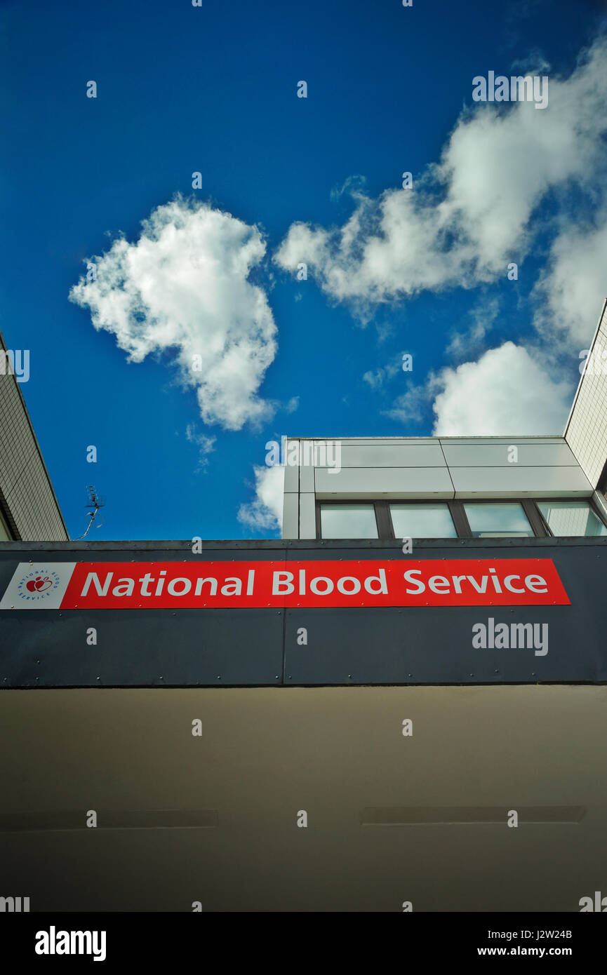 Hospital signs for blood transfusion department Stock Photo - Alamy