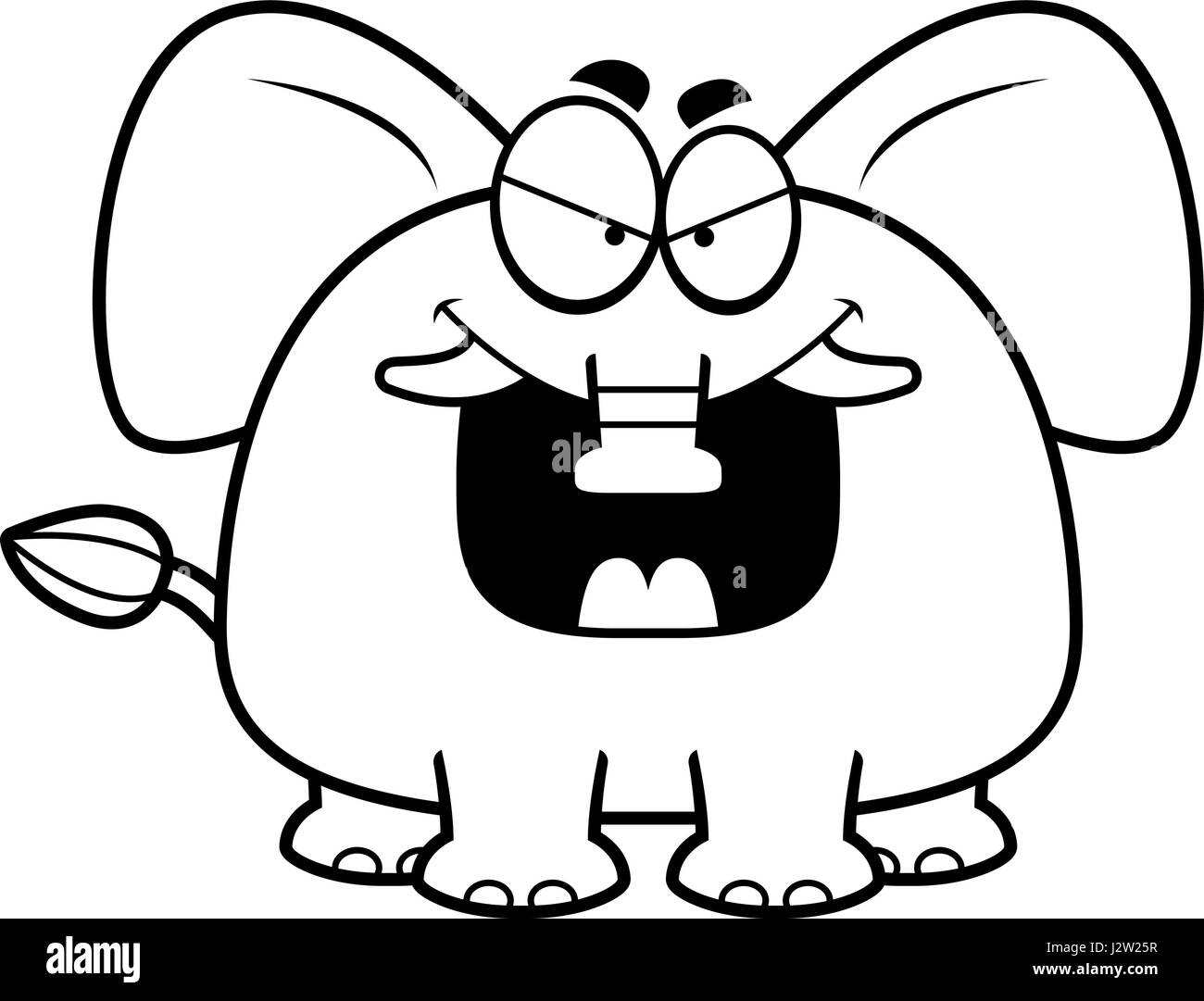 Angry elephant cartoon hi-res stock photography and images - Alamy