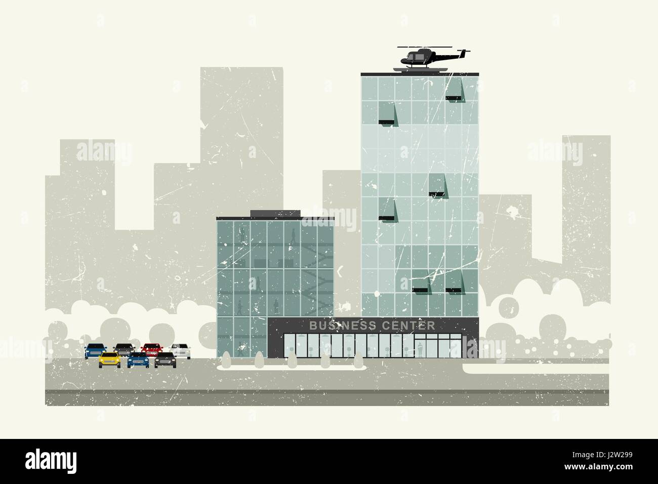 Modern workplace building Stock Vector Images - Alamy