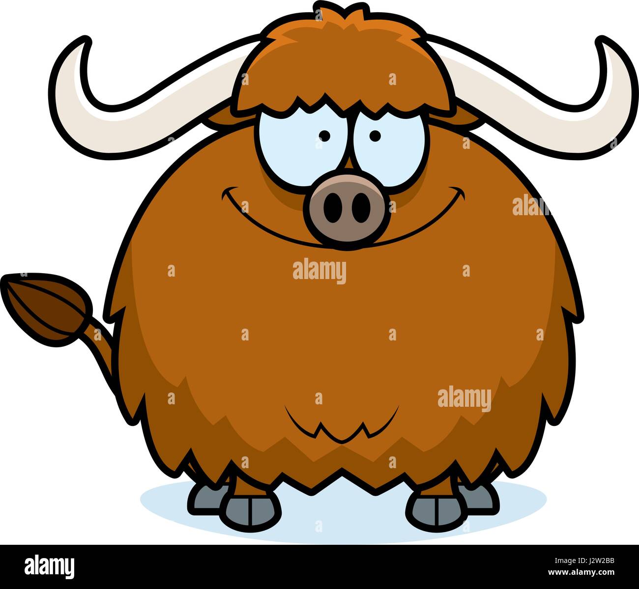A cartoon illustration of a yak smiling Stock Vector Image & Art - Alamy