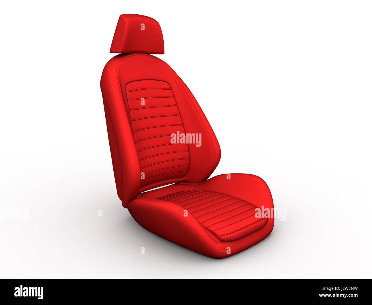Red car seat isolated on a white background Stock Photo - Alamy