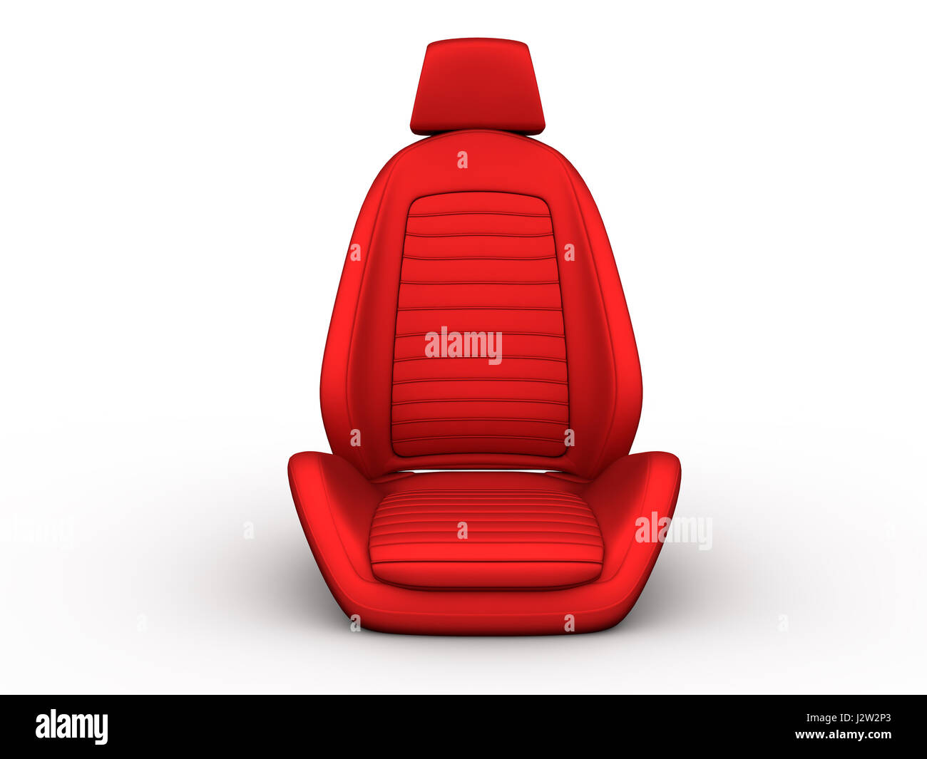Red car seat isolated on a white background Stock Photo - Alamy