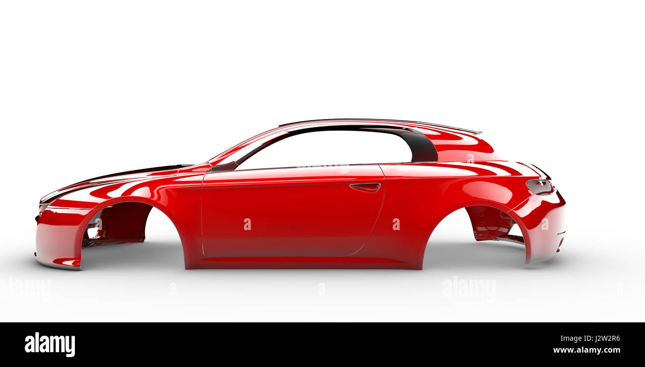 Red interior modern car Cut Out Stock Images & Pictures - Alamy