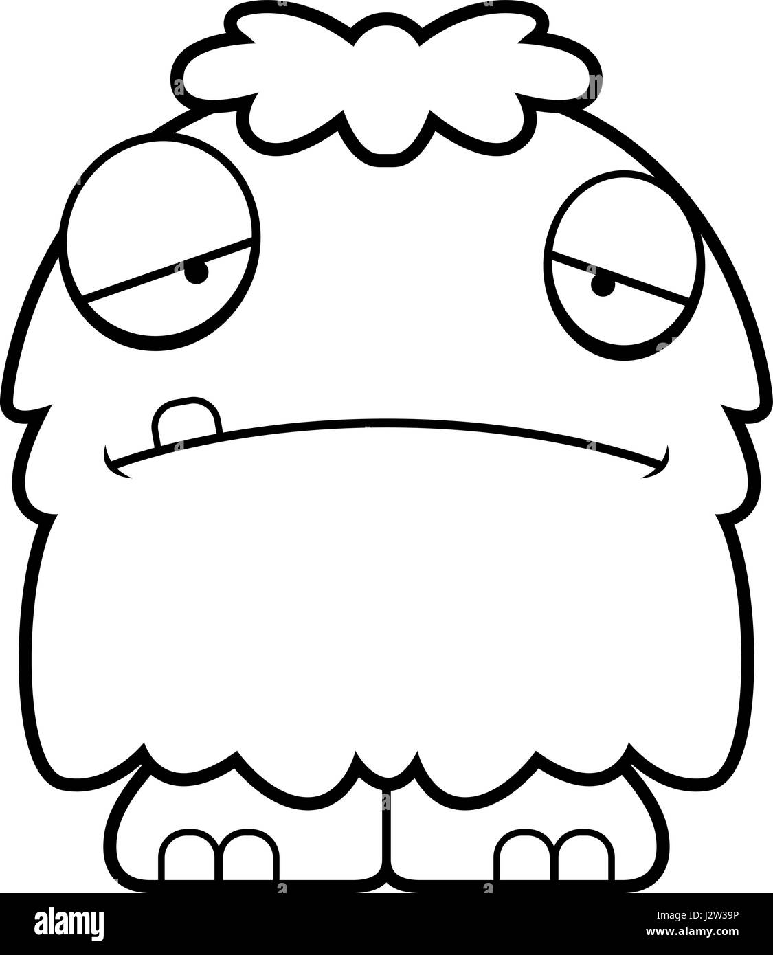 Sad Monster Illustration