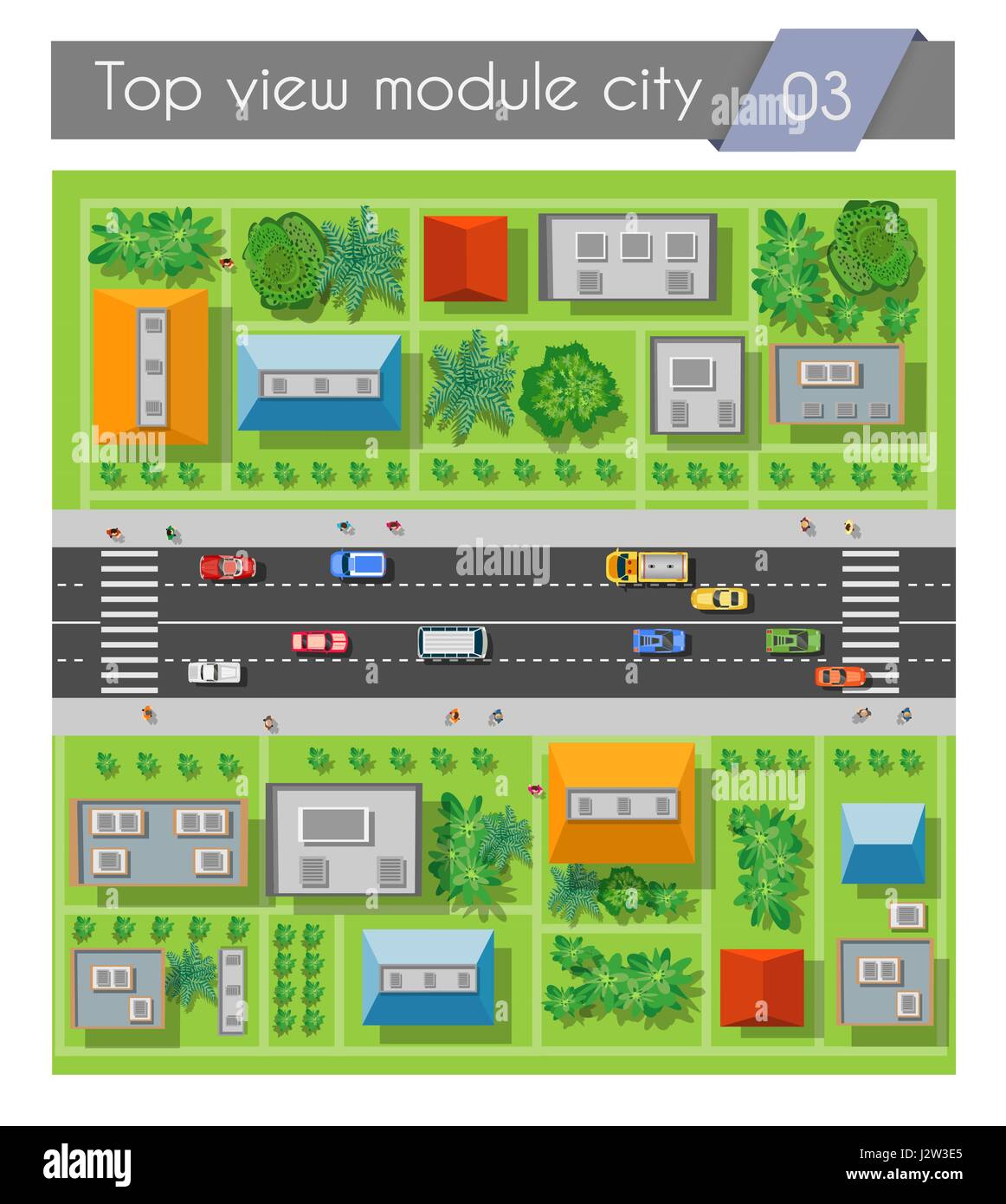 Section of the street Stock Vector Images - Alamy