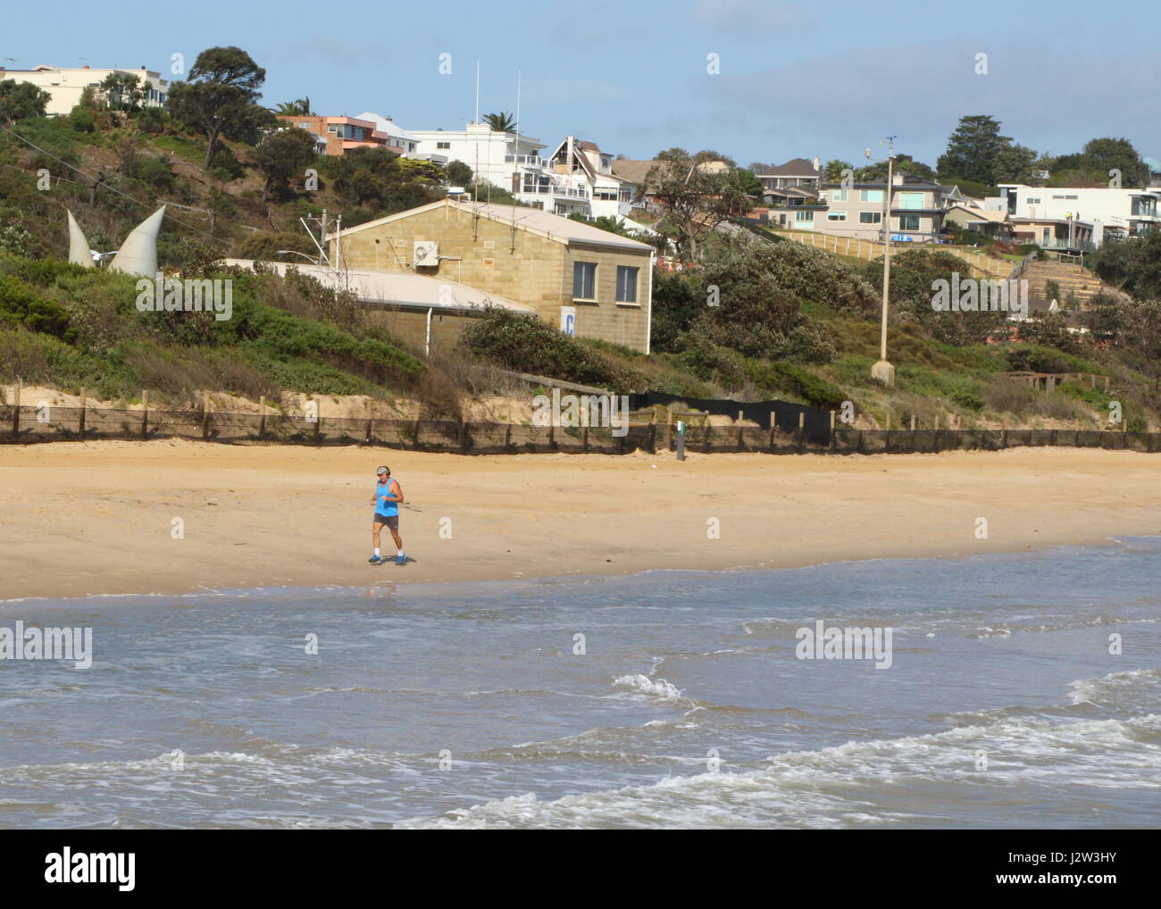 Beach at the City of Frankston, Victoria, Australia on May 13th 2016 ...